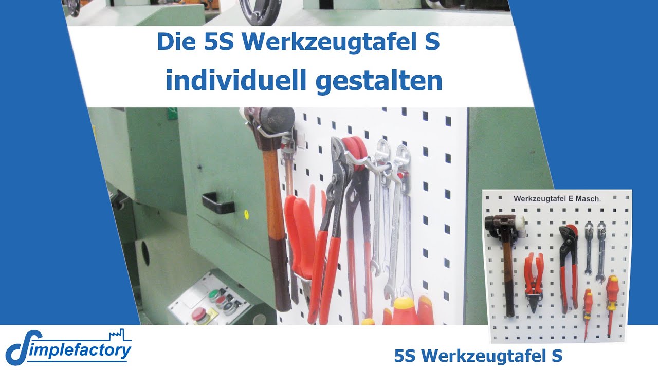 5S Methode - Werkzeugtafel S - Shadowboard selbst gestalten - YouTube