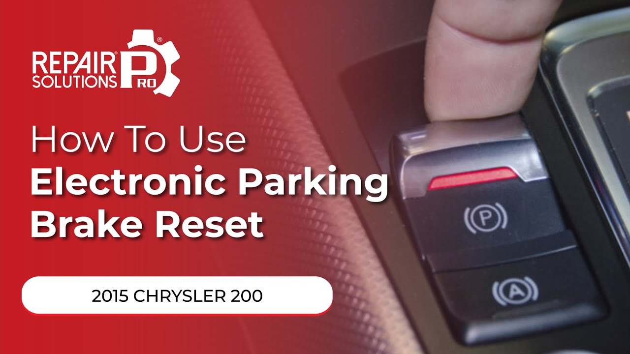 How to Use Electronic Parking Brake Reset Function on SDS | 2015 ...