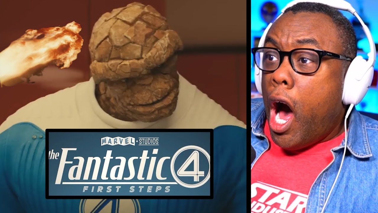 Fantastic Four First Steps Trailer LOUD REACTION - That's The Thing ...