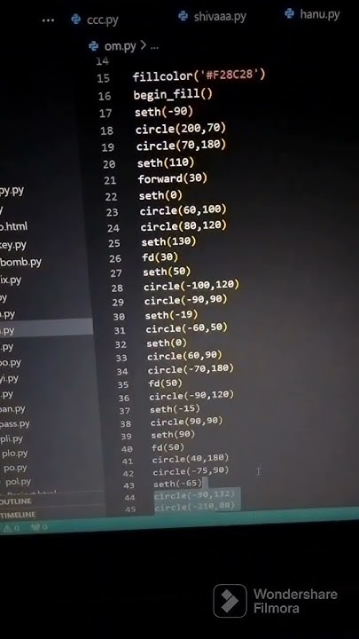 Make OM logo using python........#python #coding #pythonprogramming #programming - YouTube