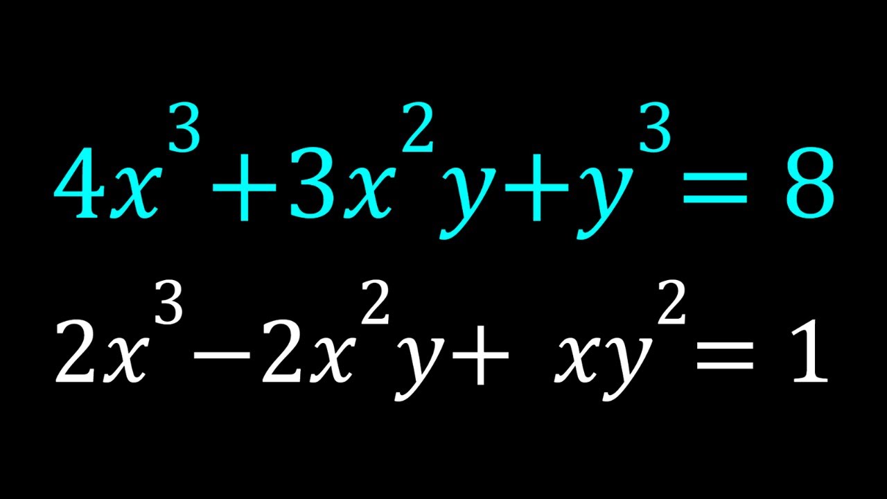 How To Solve A Polynomial System - YouTube