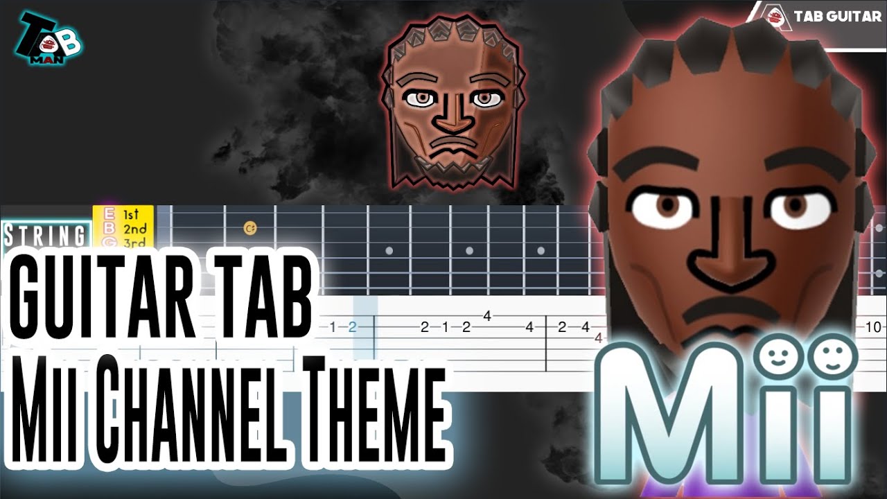 Mii Channel Theme - Guitar Tab Tutorial - YouTube