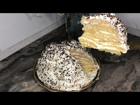ТОРТ Черепашка (ЧЕРЕПАХА)к чаю . Легкий , Нежный и воздушный десерт со сметанным КРЕМОМ❤️