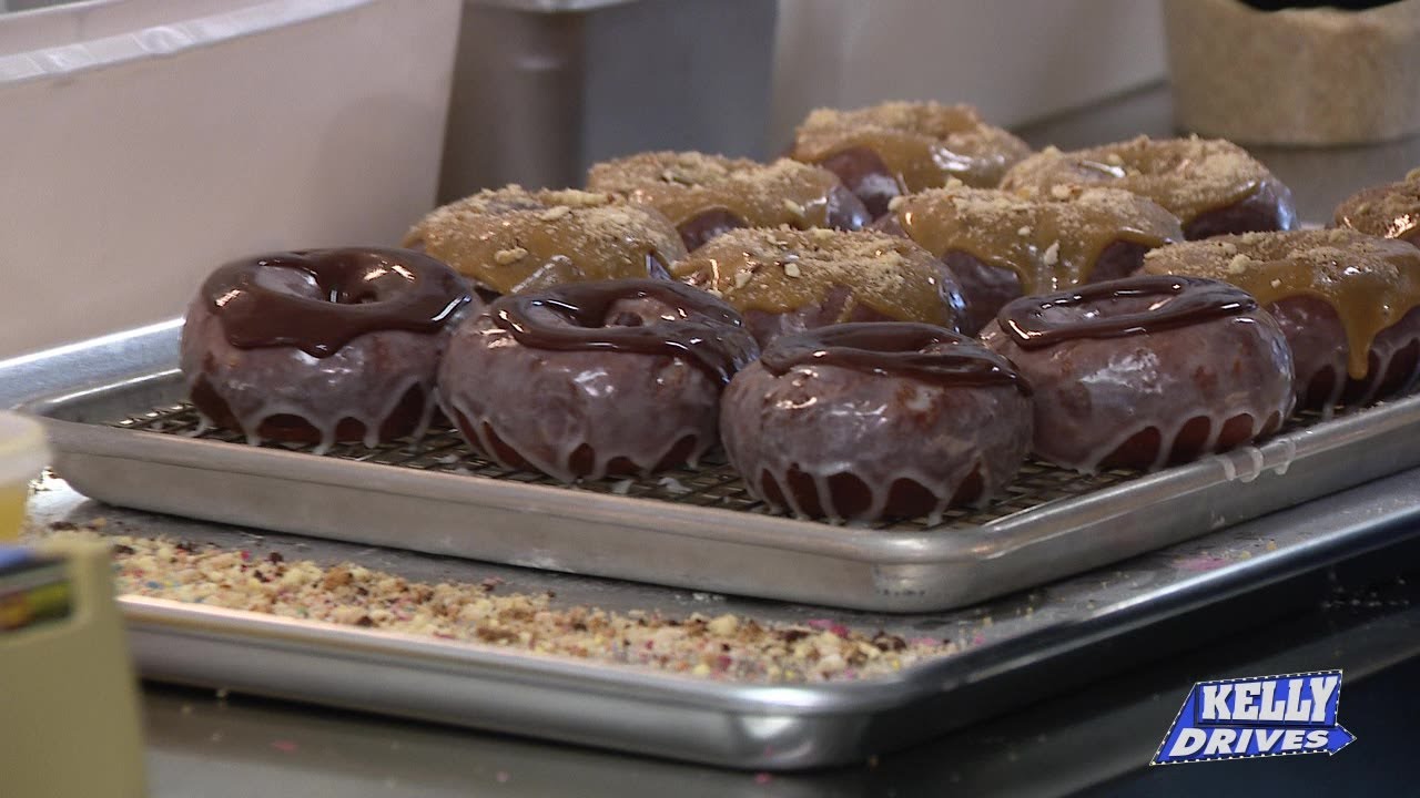 Fun Doughnut Flavors at Curiosity Doughnuts - YouTube