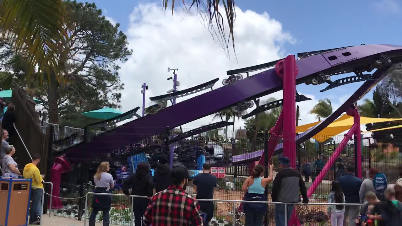 Tidal Twister Roller Coaster at Seaworld San Diego California ( HD ...