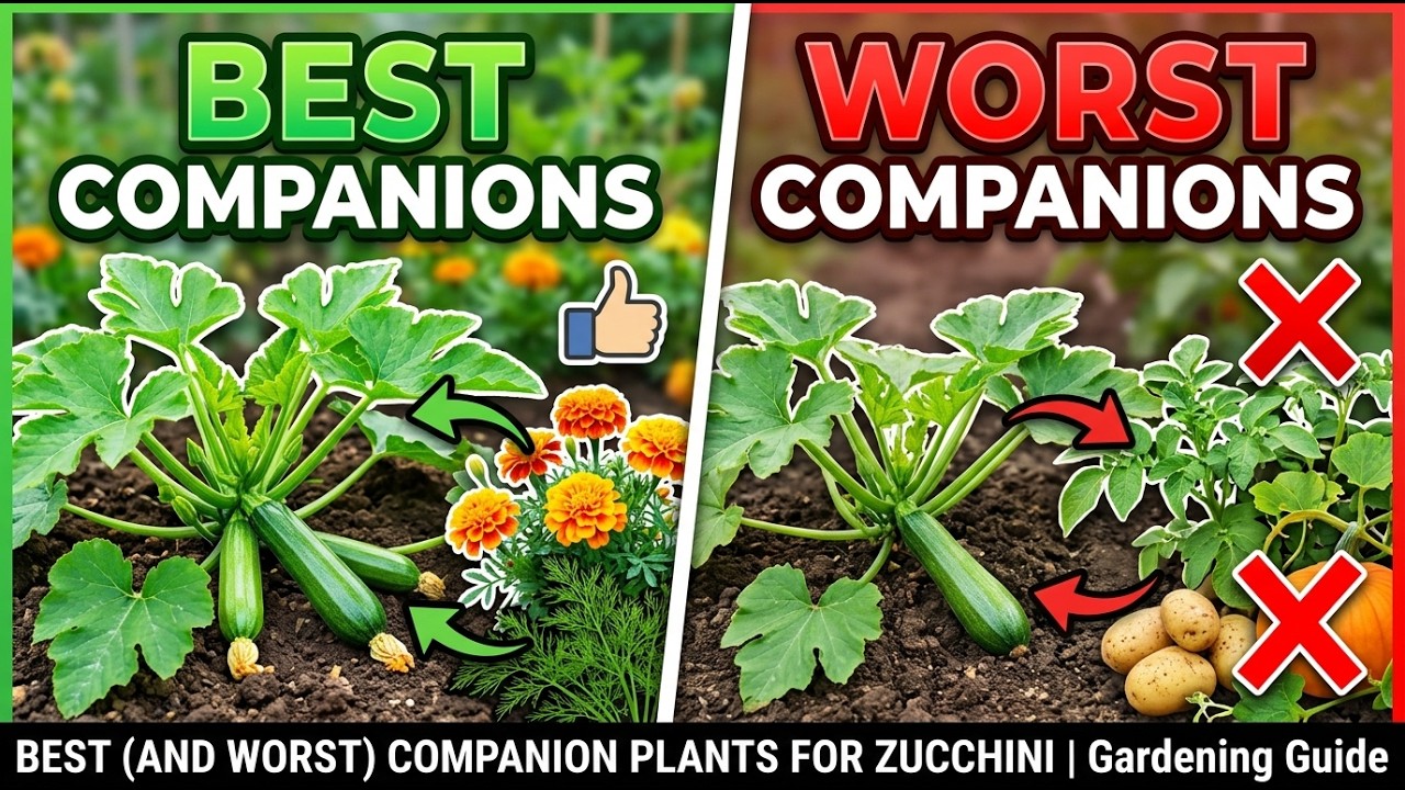 Best (and Worst) Companion Plants for Zucchini | Gardening Guide - YouTube