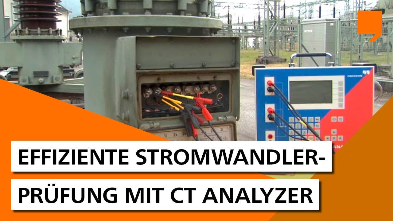 Effiziente Stromwandlerprüfung mit CT Analyzer - YouTube