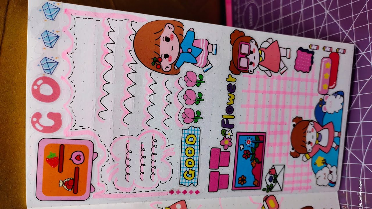 stickers journaling ️ cute kawaii sticker💕 - YouTube