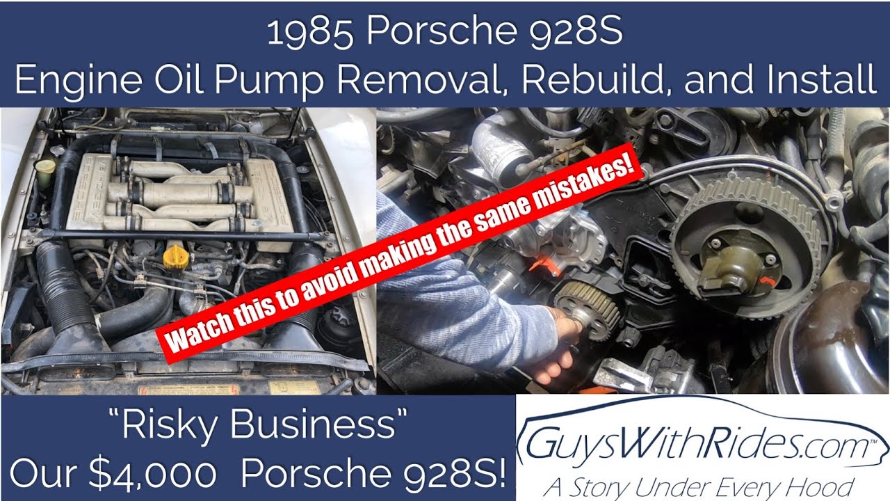 How to Remove, Rebuild, and Reinstall a Porsche 928 Engine Oil Pump ...
