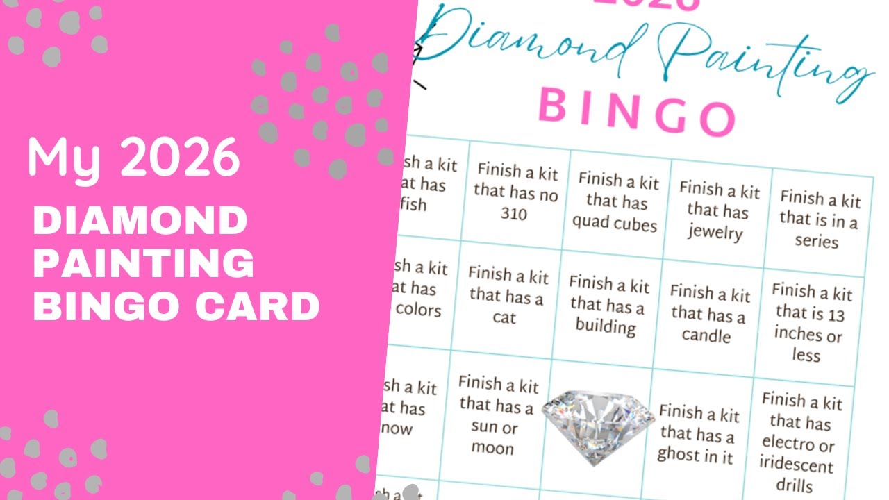My 2026 Diamond Painting BINGO Card - YouTube