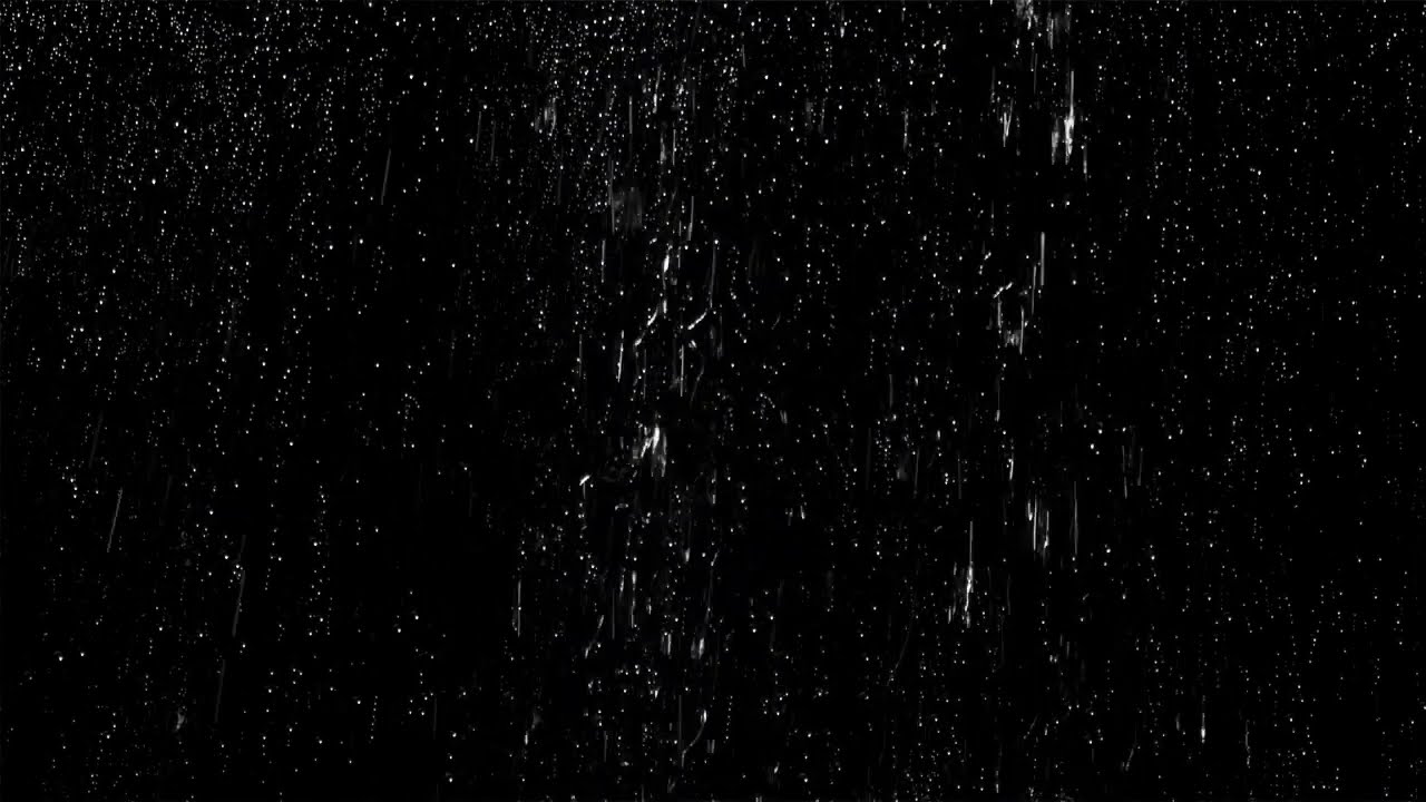 Black Screen Rain Sounds and Thunder for DEEP Sleep | Dark Rain Drops ...
