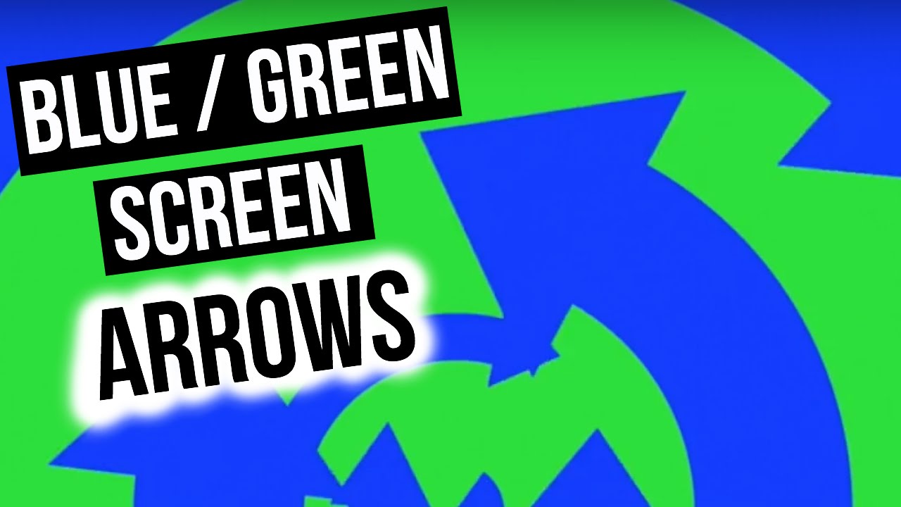 TRANSITION FLECHES TENDANCES • Blue / Green Screen - YouTube