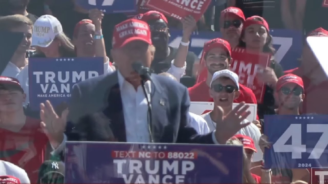 LIVE ~ President Trump speaks at a rally in Wilmington, NC ~ September ...