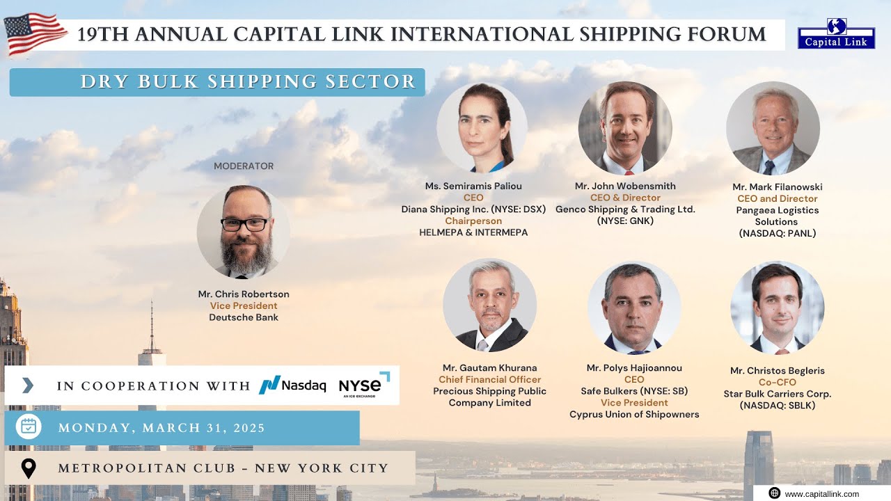 2025 19th Annual International Shipping Forum | Dry Bulk Shipping ...