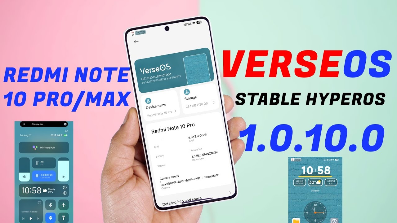 STABLE Hyper Verse Edition for Redmi Note 10 Pro/Max Review, New Customization and Features ...