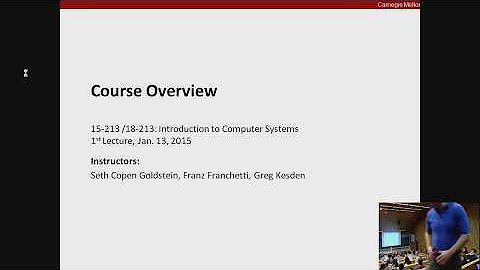 CMU: 2015 Spring: 15-213 Introduction to Computer Systems - YouTube