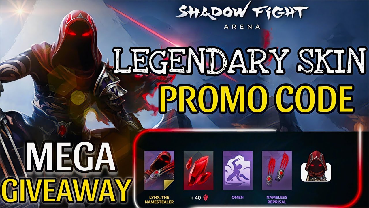 Legendary Skin Giveaway 🤩 | Lynx Legendary Set | Shadow Fight 4 Arena ...