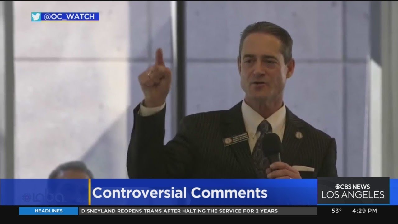 OC DA Todd Spitzer Under Fire Against For Race Related Comments - YouTube