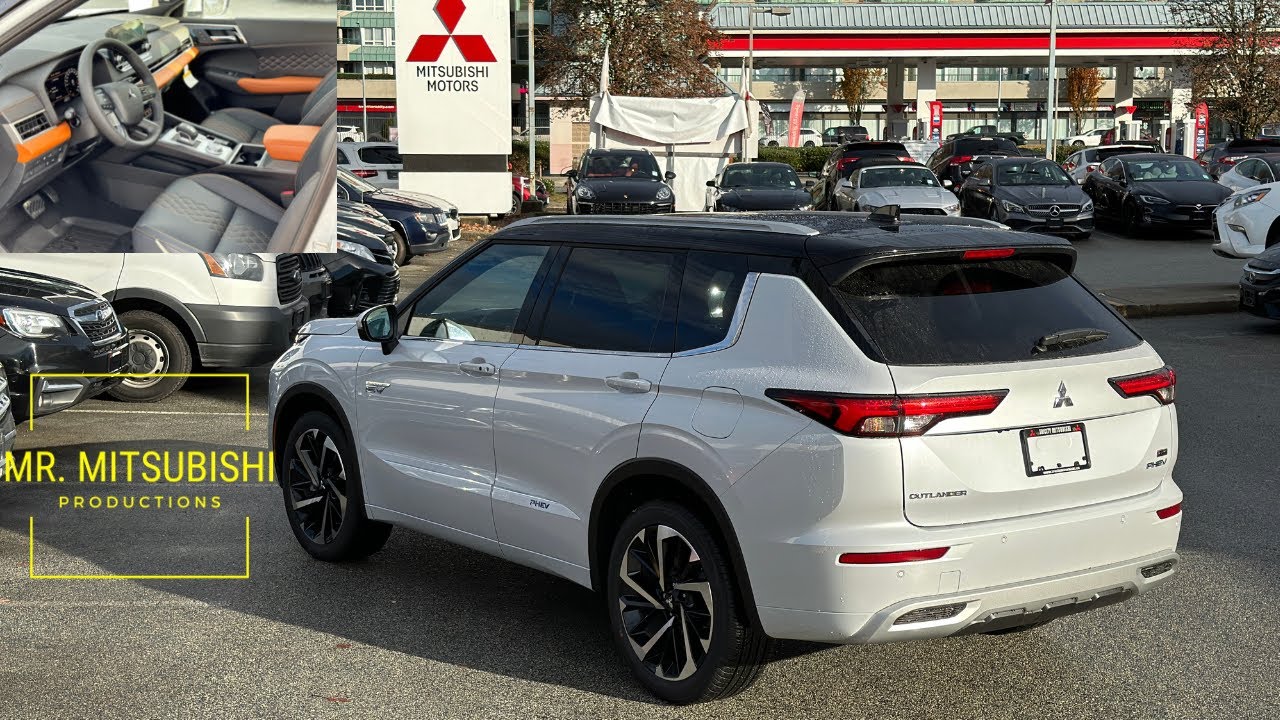 White 2023 PHEV Outlander Two Tone Roof Option looks great! - YouTube