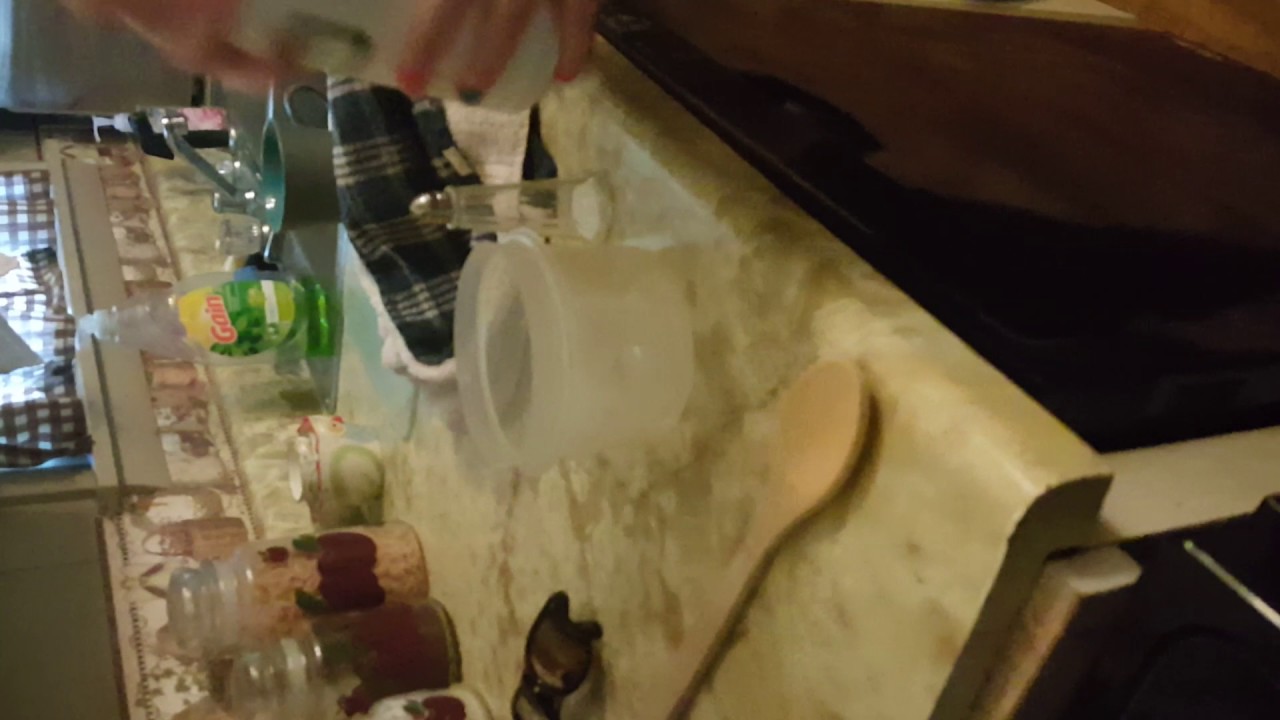 How to make invisible slime tia +bella - YouTube