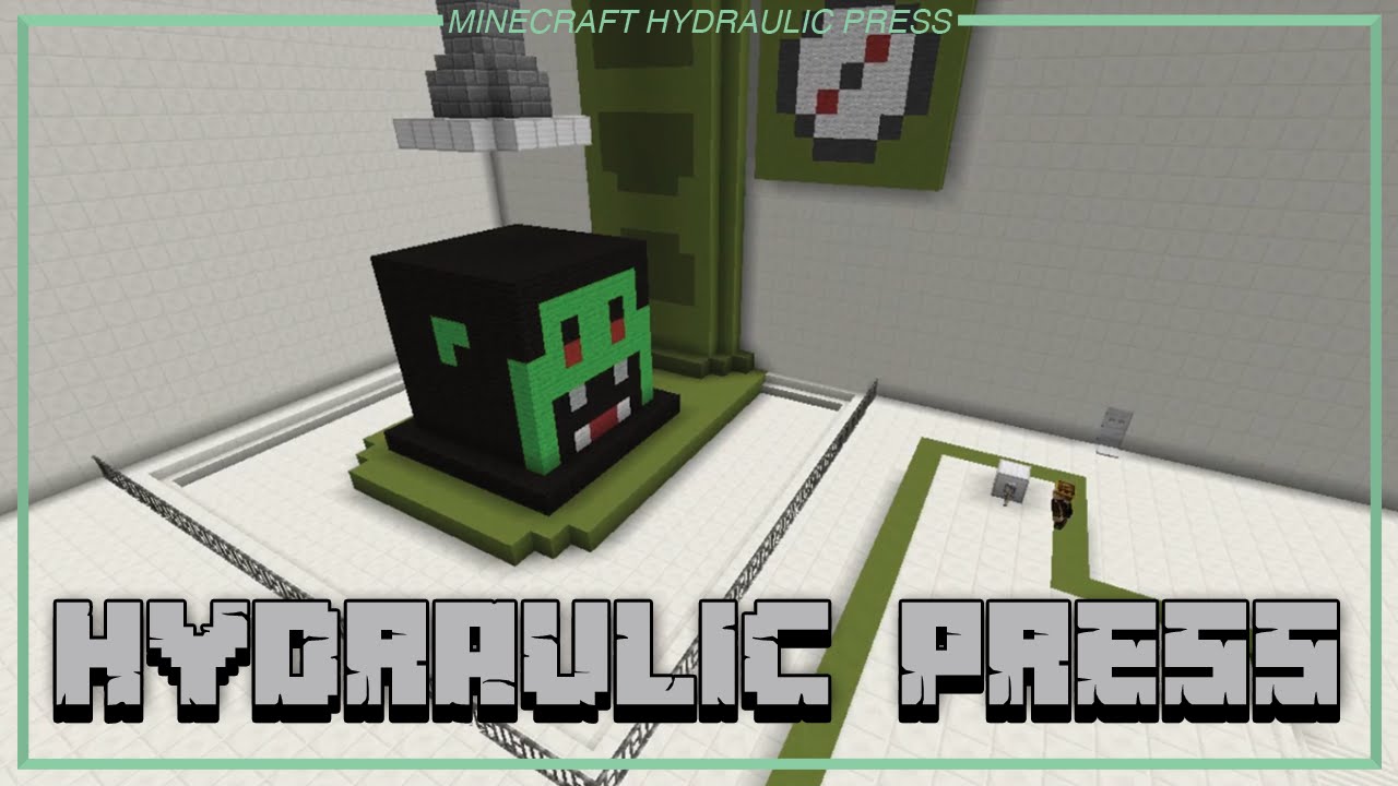 Hydraulic Press in Minecraft - Will it Press? Giant Chest - YouTube