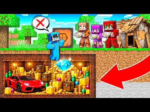 MİLYONER Oldum, ama Arkadaşlarımdan GİZLEDİM Minecraft'ta!