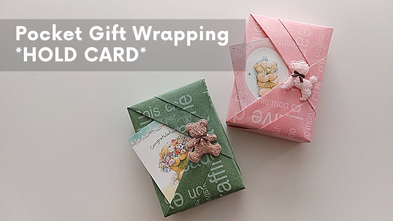 Pocket Gift Wrapping idea + 포켓 선물포장 - YouTube