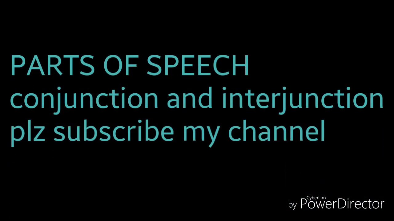 PARTS OF SPEECH conjunction and interjunction part05 - YouTube