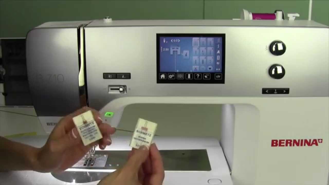 Bernina 710 70 Threading for a Double or Triple Needle - YouTube