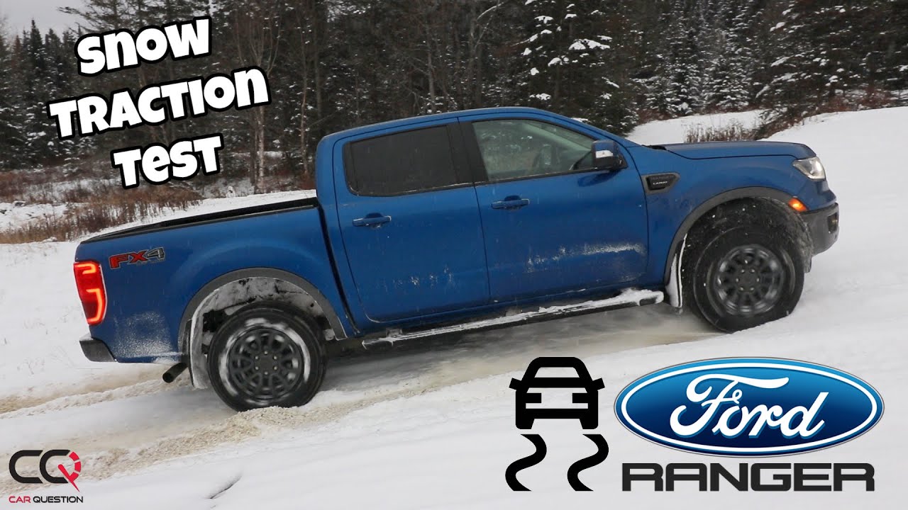 Ford Ranger 4x4 snow traction test : 2WD, 4WD, Diff Lock and Terrain ...