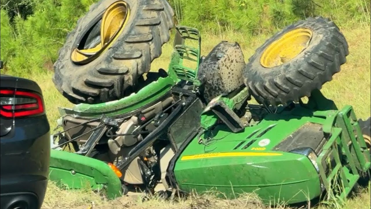 Horrible! How Can Farm Tractor Destroy Truck Into Two Pieces? Farm ...