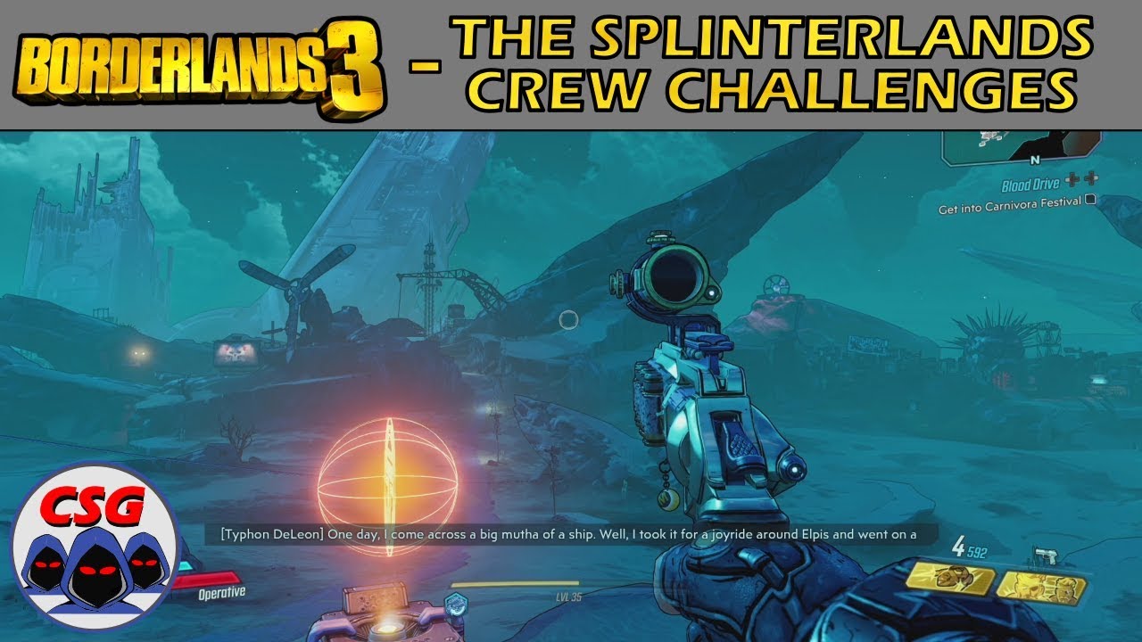 Borderland 3 The Splinterlands ALL Crew Challenges Locations - YouTube