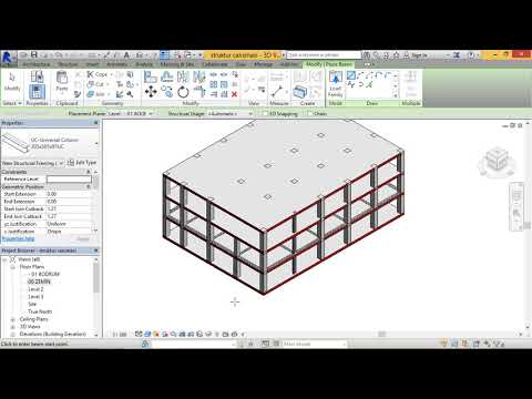 Revit Dersi 18 Planda kiriş yerleşimi