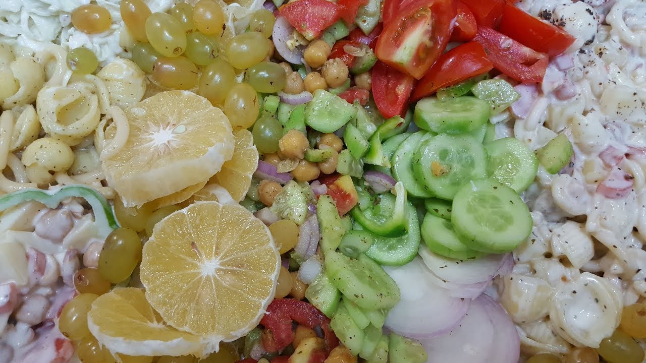 Salad Bar Recipe - Varieties of Salads By Rakhshanda - YouTube