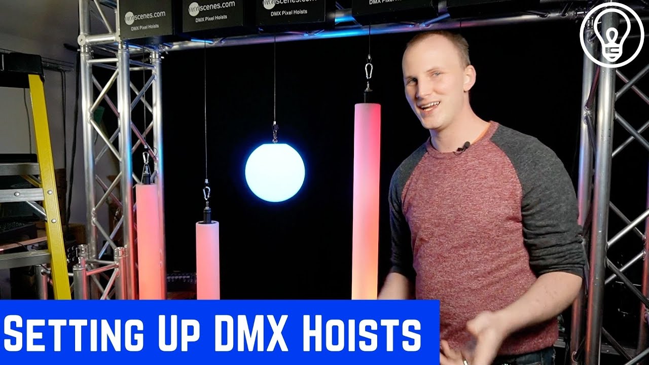 How Do You Set Up a DMX Hoist? With Modscenes DMX Hoists - YouTube