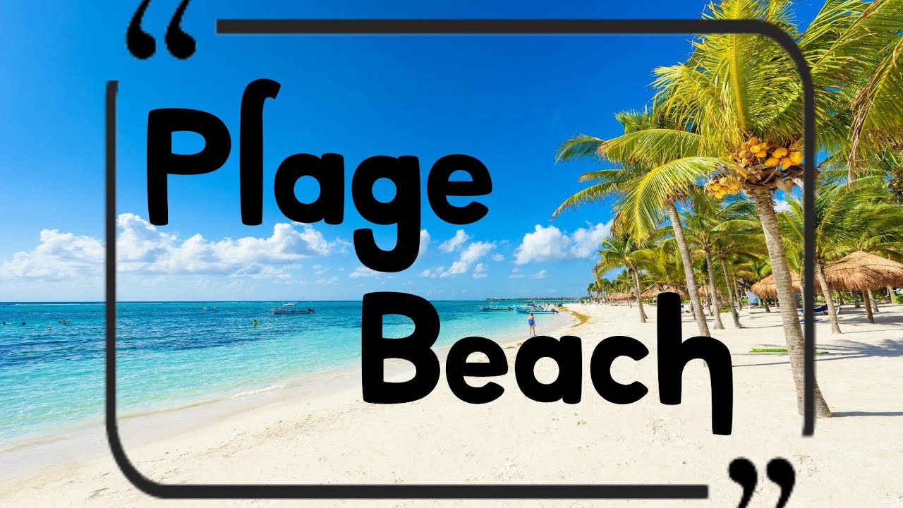 Apprendre le vocabulaire de la plage🏝 -- Learn the beach vocabulary 🏖 ...