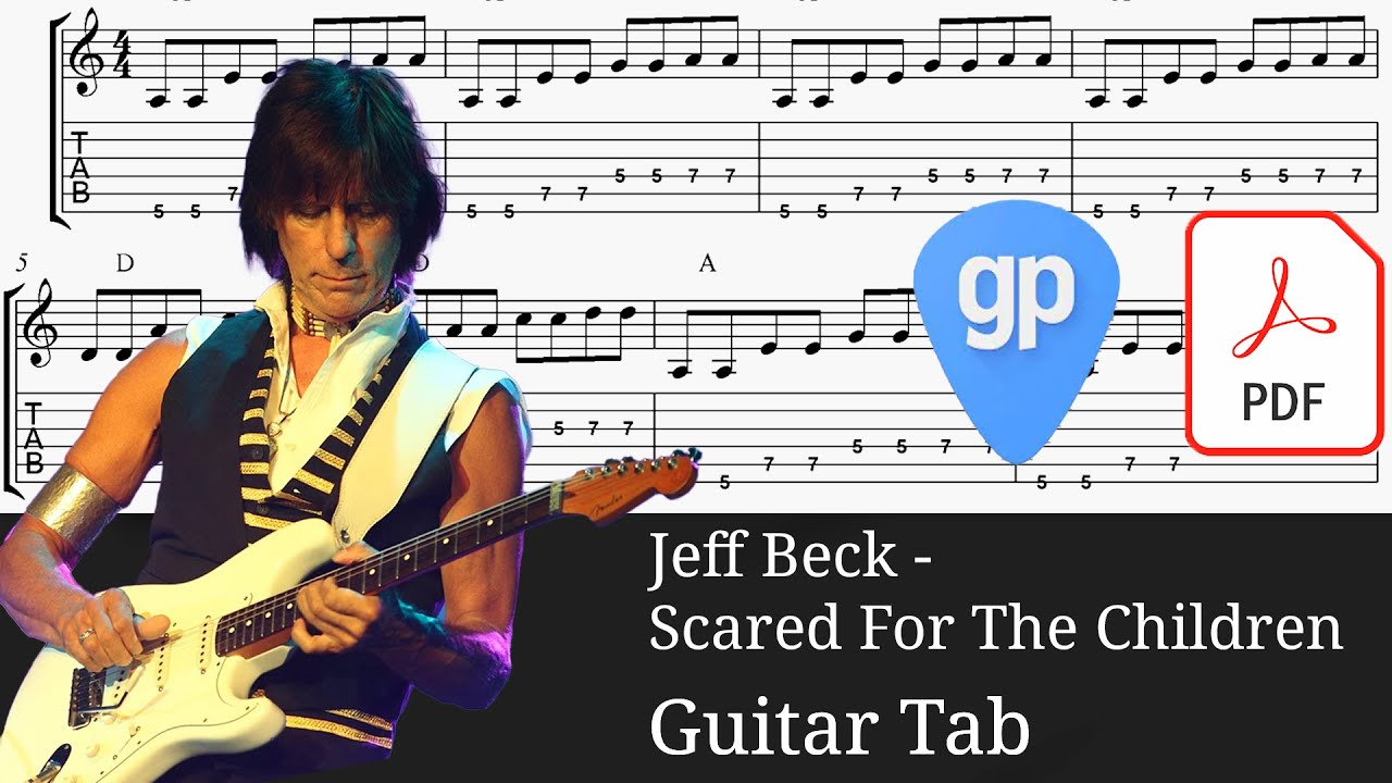Jeff Beck - Scared For The Children Guitar Tabs [TABS] - YouTube