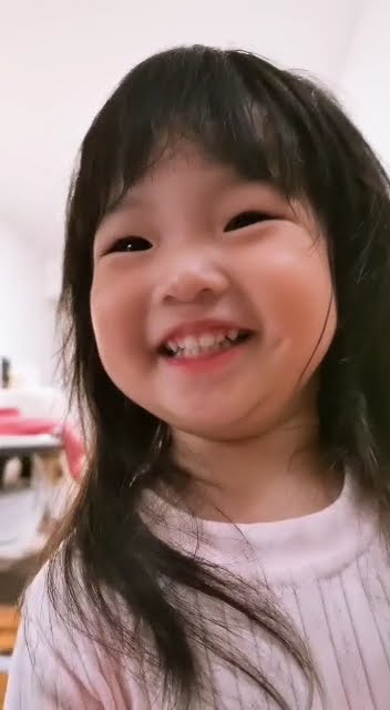 Karin at 1.5 years old saying Wooo wooo during singing Jesus loves me ...