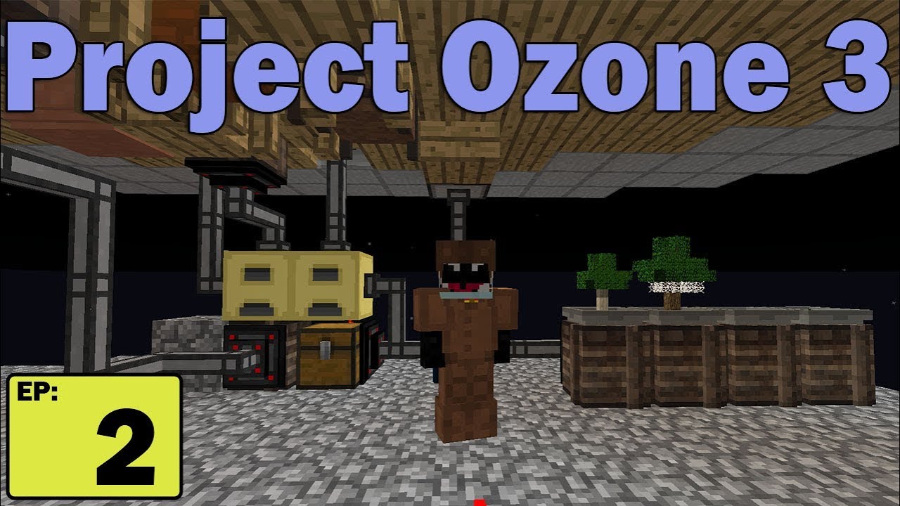 Project Ozone 3 | Sub Server | Automatisk Smelter og Træfarm - YouTube