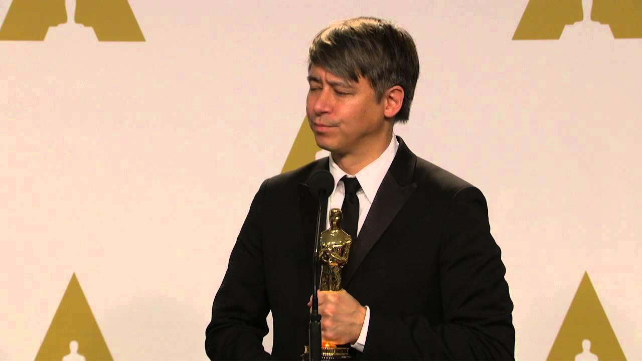 Oscars: Tom Cross Backstage Interview 2015 | ScreenSlam - YouTube