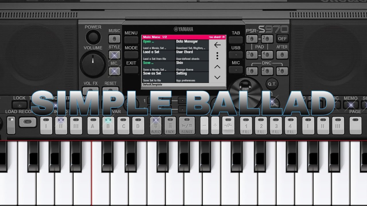 SIMPLE BALLAD SET FOR ORG 2024 || Novericks 14 Channel - YouTube