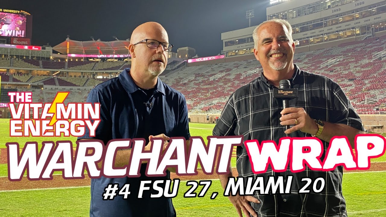 FSU Football | Vitamin Energy Warchant Wrap | FSU 27, Miami 20 instant ...