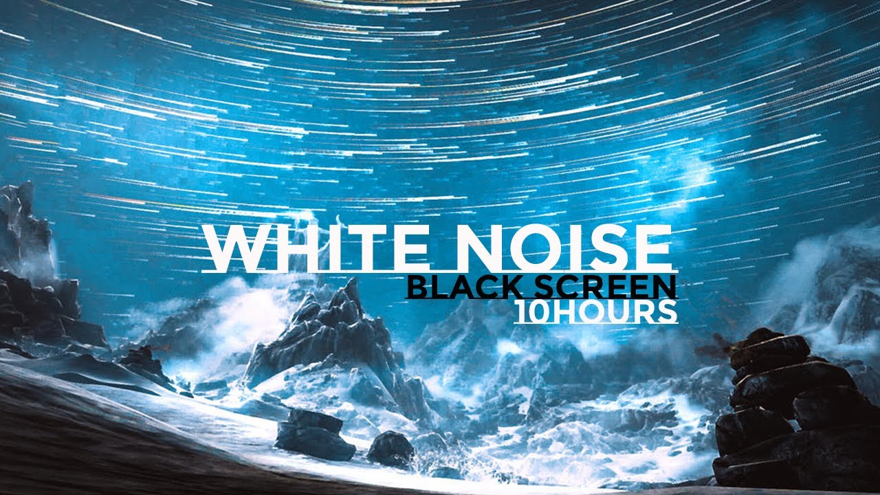 WHITE NOISE - BLACK SCREEN - 10HOURS // Sleep, Study, Focus, Relax ...