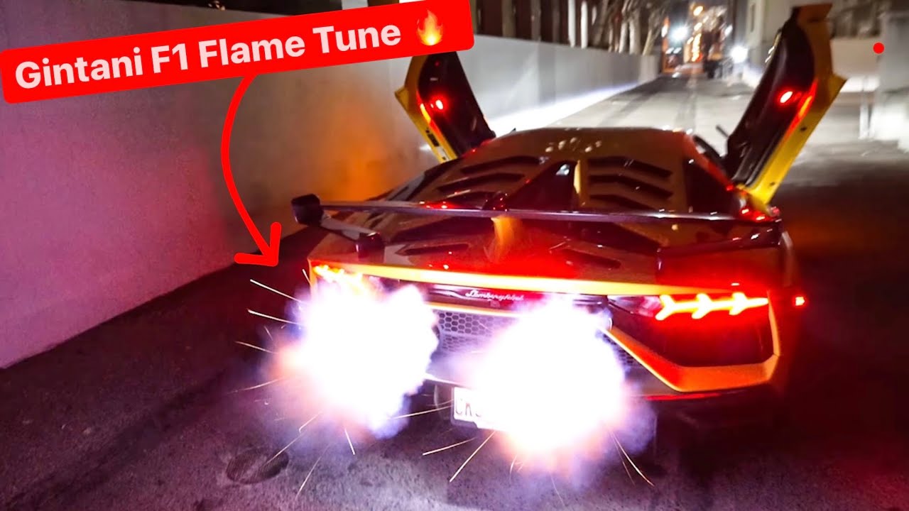 INTRODUCING MY LAMBORGHINI SVJ WITH GINTANI F1 EXHAUST / FLAME TUNE ...