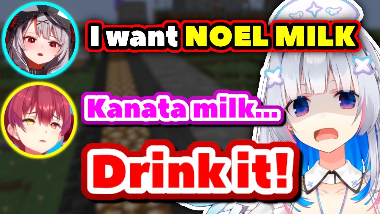 Kanata Forces Chloe to Drink Her Milk to Save Marine & AZKi【ENG Sub / hololive】 - YouTube
