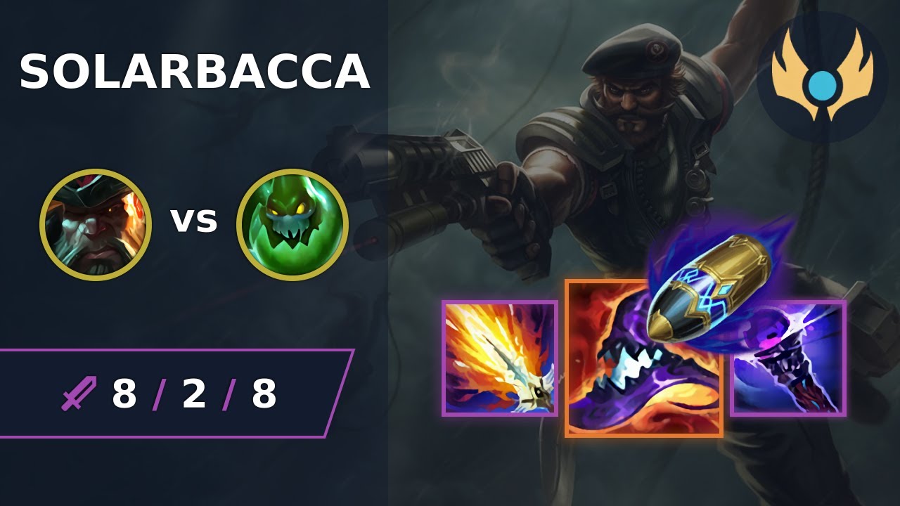 [ solarbacca ] Gangplank TOP vs Zac | NA CHALLENGER | LOL Season 2024 ...