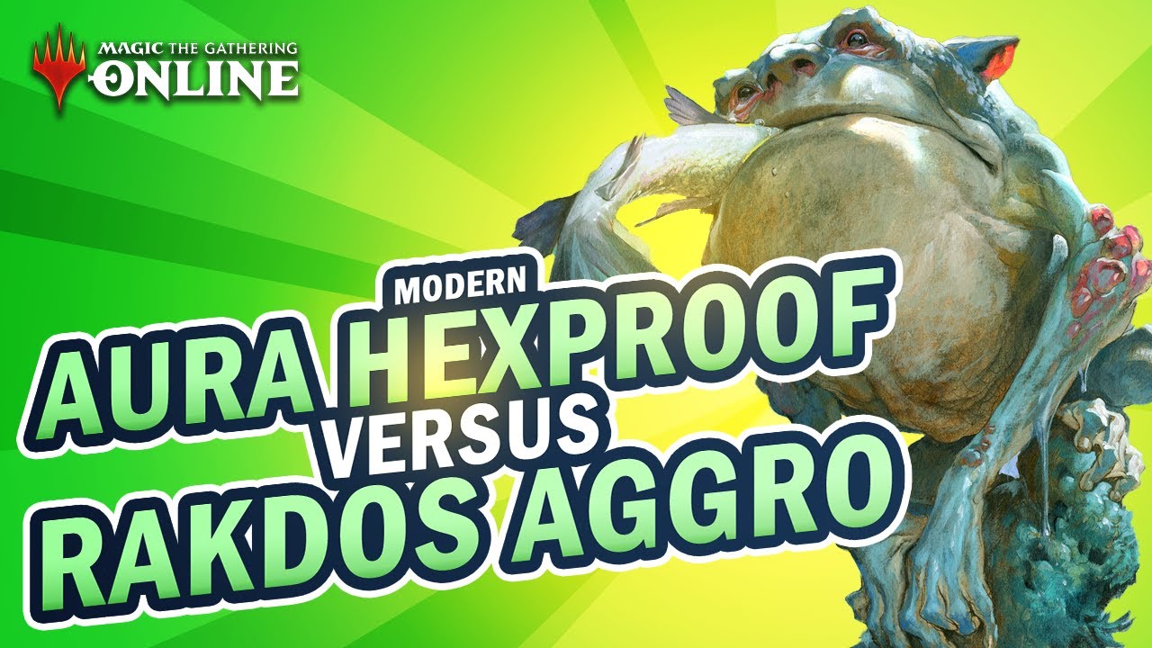 MTG Online | Modern | Aura Hexproof vs. Rakdos Aggro - YouTube