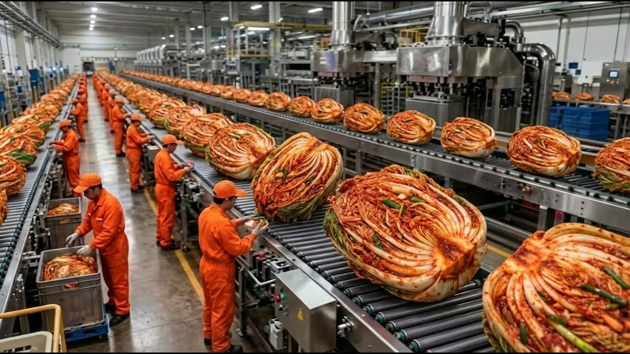 How Kimchi Is Made: Inside the Largest Korean Kimchi Factory (Full ...