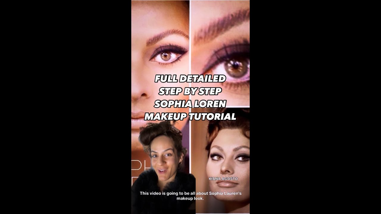Full Detailed Step by Step Sophia Loren Makeup Tutorial #makeuptutorial ...