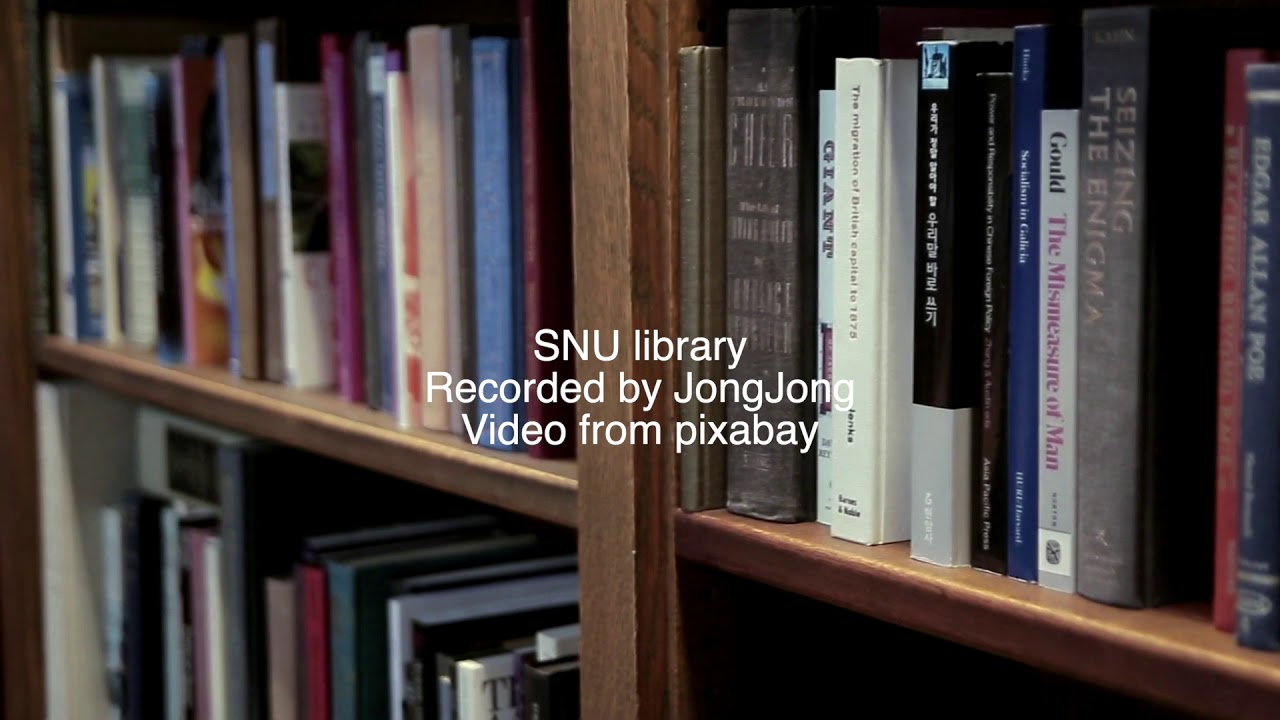 서울대학교 중앙도서관 관정관 30분 소리 (SNU library ASMR) - YouTube